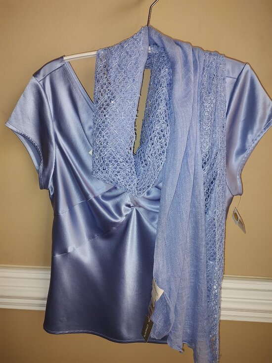 Talbots | Tops | Talbots Silk Tank Empire Knot Cap Slv Sz 8 Chicos ...